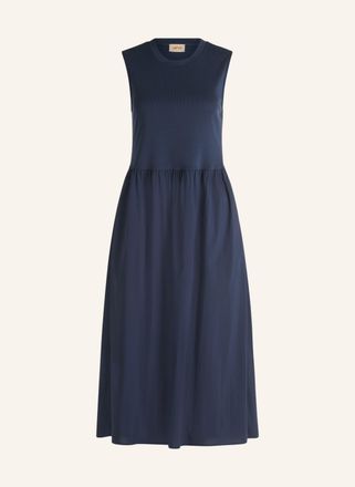 Cartoon Cartoon Kleid Im Materialmix blau