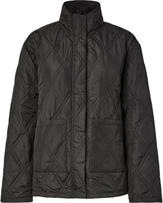 Pieces Quilted Jacket Pcmista Ls Veste matelassée Pwp, Noir, L Femmes