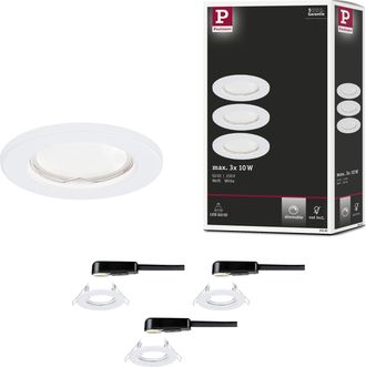 Paulmann EBL Set starr max 3x40W GU10 230V Weiß/Me