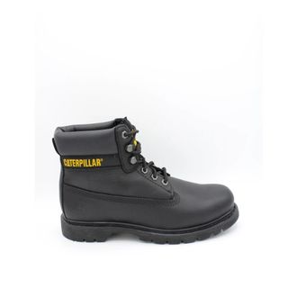 CAT Leder Schn&uuml;rstiefel Gummisohle - - Shoes - Herren - Schwarzk - 45 EU