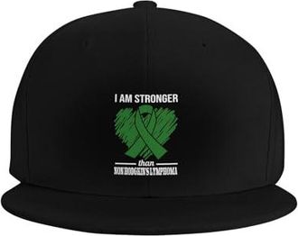 Generic Je suis Plus Fort Que Le Lymphome Non Hodgkinien Homme Femme Casquette Hip Hop Protection Solaire Strapback Cap Anti-UV Snapback Chapeau pour P&ecirc;che Tr