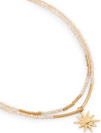 Au Printemps Paris Collier mini perles &agrave; soleil
