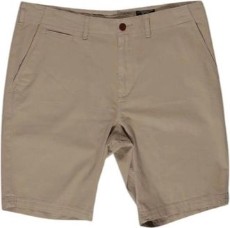 Superdry Homme, Shorts, Beige, Taille: W36 Shorts Bermuda beige en coton avec &eacute;lasthanne