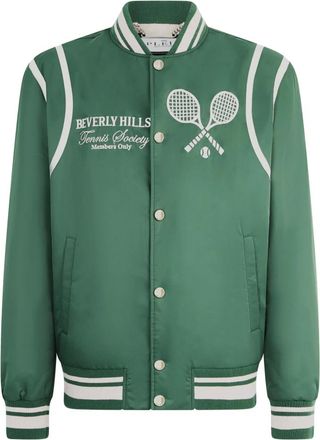 Philipp Plein Homme, Vestes, Vert, Taille: 2XL College Bomber Tennis Club