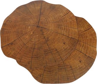 BESPORTBLE MUELODSIC 2 St&uuml;ck Teiliges Holz tischset Platzmatten mit Nat&uuml;rlicher Holzmaserung Hitzebest&auml;ndig und Wasserabweisend Rutschfestes Platzset f&uuml;r Esstisc