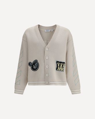 Off-white Star Logo Diagonal Varsity Cardigan Male L