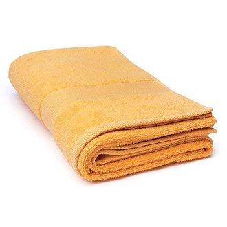 Excelsa Bagno Handtuch 100x150cm in gelb, Baumwolle, grün, 100 x 150 x 1 cm