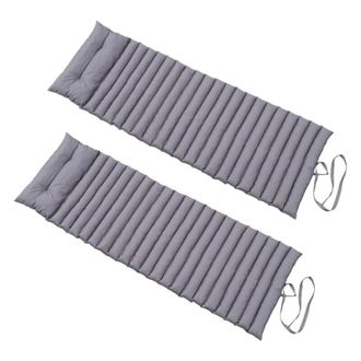 Red Deco Red Deco - Lot de 2 matelas bain de soleil 180cm gris anthracite 2x sormiou gris anthracite