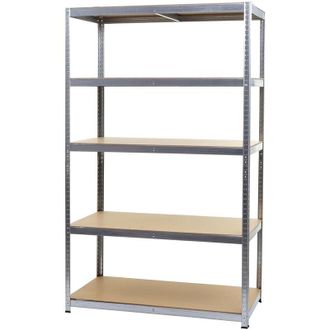Mendler Etag&egrave;re robuste HWC-E33, pour rangement,acier,charge maximale 875 kg, 5 &eacute;tag&egrave;res - galvanis&eacute; 200x120x60cm