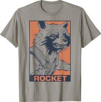 MARVEL Avengers Endgame Rocket Pop Art Graphic T-Shirt T-Shirt