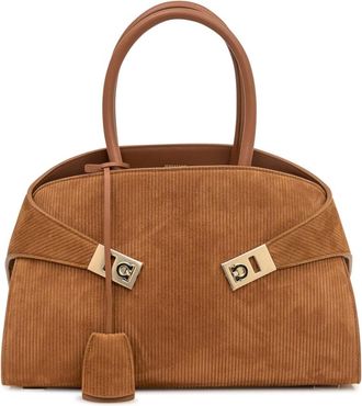 Ferragamo Femme, Sacs, Beige, Taille: ONE Size Sacs &agrave; main