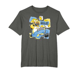 The Simpsons Homer Simpson Out of Beer All Torn Up T-Shirt