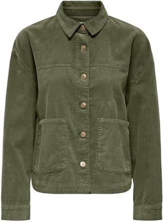 Only Cord Jacket Onlmoxie Veste en Velours c&ocirc;tel&eacute; L/S EMB CC PNT, Kalamata, XL Femmes
