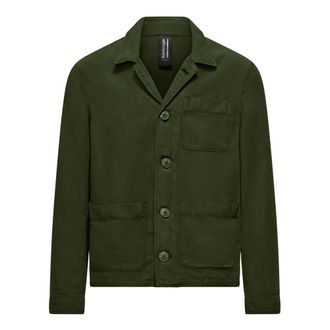 Bomboogie Homme, Vestes, Vert, Taille: 2XL Veste en lin tencel dobby