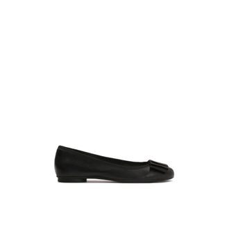 Kazar Schwarze Ballerinas mit Textilschleife - - Shoes - Damen - Schwarzk - 37 EU