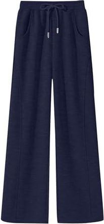 Generico Pantalon de surv&ecirc;tement ample pour femme large pantalon de jogging pour femme avec poches courbes, pantalon de surv&ecirc;tement ample avec cordon de serrag