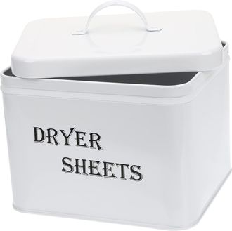 DOITOOL Metall Dryer Sheet Aufbewahrungsbox mit Deckel Kompakter Laundry Organizer f&uuml;r Trocknert&uuml;cher Luftdicht Verschlie&szlig;bar Platzsparend f&uuml;r Waschraum und W