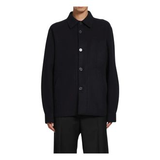 Harris Wharf London Chemise Veste - Homme - Vestes - Bleu - Taille: L