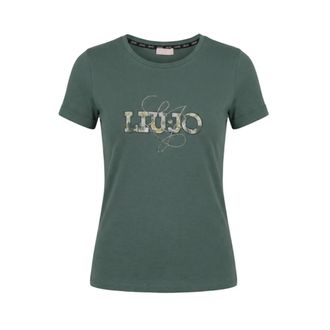Liu Jo Crewneck T-Shirt - - Tops - Damen - Gr&uuml;n - S
