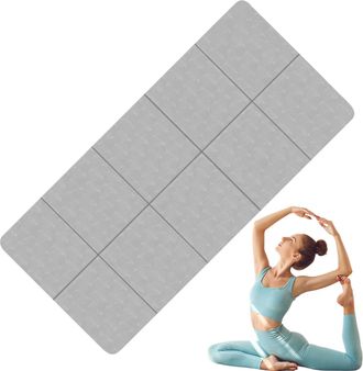 Generico Dicke Yogamatten - rutschfeste Yogamatte, Sport-Matte f&uuml;r Meditation, f&uuml;r M&auml;nner und Frauen, rutschfest, faltbar, Pilates-Trainingsmatte f&uuml;r den Boden