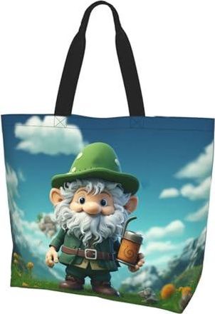 Generic Gnome Sac &Agrave; Bandouli&egrave;re Pliable Sacs De Courses Imperm&eacute;able Sac Fourre Tout Pour Universit&eacute; Quotidienne Shopping