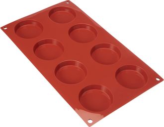 Silikomart Silikomart SF029/C 20.029.00.0060 SF 29 FLORENTINS - SILICONE MOULD ø60 H 12 MM, Braun