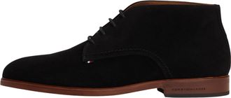 Tommy Hilfiger Herren Derby Schuhe Dress Boot aus Wildleder, Schwarz (Black), 42