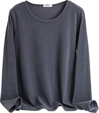 Generic sous Pull Femme Haut Thermique Femme sous Pull Thermique Femme Doux Glamour sous V&ecirc;tement Thermique en Velours Allemand Seamless &Eacute;pais Moulant avec Re