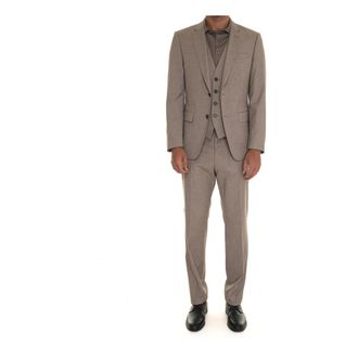 HUGO BOSS Klassischer 3-teiliger Anzug mit 2 Kn&ouml;pfen - - Suits - Herren - Beige - L