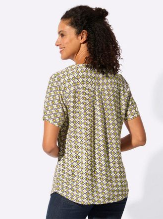 Witt Klassische Bluse Druckbluse Kurzarm