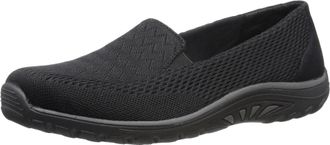 Skechers Damen Reggae Fest-Willows Flacher Slipper, Schwarz, 35.5 EU