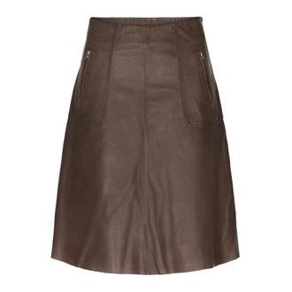 BTF-CPH Rock mit Rei&szlig;verschlusstaschen Skind 1083M - - Skirts - Damen - Braun - 2XL