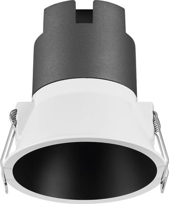 Osram SPOT TWIST Einbau-Downlight, schwarz, 10W, 800lm, 830 WT, 93mm Durchmesser, warmwei&szlig;e Lichtfarbe, bis zu 90% Energieersparnis im Vergleich zu Halogen-