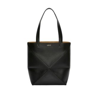 Loewe Tote Puzzle Fold moyen en cuir de veau brillant