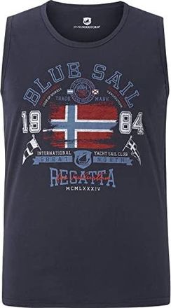 Jan Vanderstorm Homme Débardeur Beute Bleu Foncé, 7XL (XXXXXXXL) - 80/82