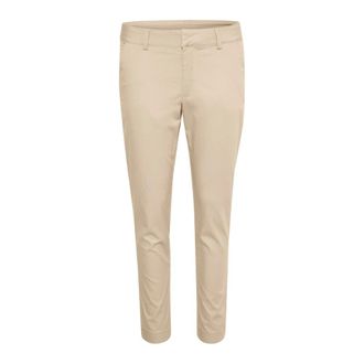 Kaffe Federgrau Chino Hose - - Trousers - Damen - Grau - 5XL