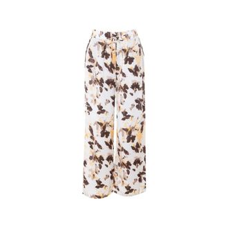 Liu Jo Femme, Pantalons, Brun, Taille: 44 FR Wide Pantalons