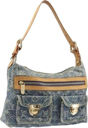 Louis Vuitton Pre-owned Vintage Monogram Denim Shoulder Bag - Femme - Pre-owned - Bleu - Taille: ONE Size
