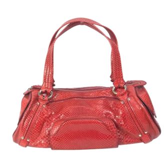 Celine Pre-owned Toile sacs-celine - Femme - Pre-owned - Rouge - Taille: ONE Size