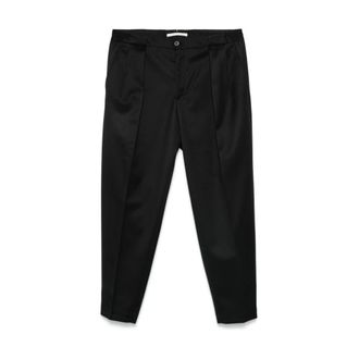 BRIGLIA 1949 Schwarze Woll-Ma&szlig;geschneiderte Hose - - Trousers - Herren - Schwarzk - XL