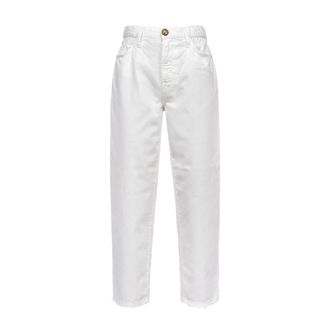 Pinko Elastische Taille Mom-Fit Maddie Jeans - - Jeans - Damen - Wei&szlig; - W25