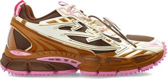 Off-white Sneakers mit Cut-Out - Braun