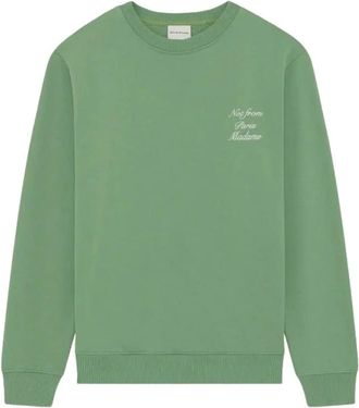Dr&ocirc;le de Monsieur Homme, Sweatshirts et sweats &agrave; capuche, Vert, Taille: XL SweaT-shirt &agrave; Imprim&eacute; au Dos