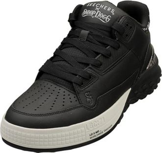 Skechers Homme Sizzle Buckets OG Basket, Black Leather/Bandana Print Mesh, 41 EU