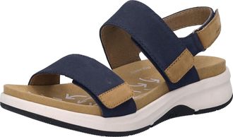 Josef Seibel Damen Sandaletten Estelle 04,Weite G (Normal),Wechselfu&szlig;bett,Sommerschuhe,Freizeitschuhe,offene Schuhe,Ocean-Kombi,38 EU