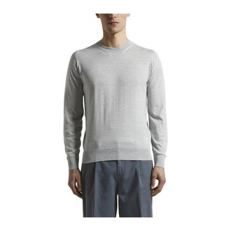 PESERICO Seiden- und Baumwollpullover - - Knitwear - Herren - Grau - XL