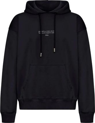 Off-white Homme, Sweatshirts et sweats &agrave; capuche, Noir, Taille: L 44Mbb085S26F009001 Sweat &agrave; capuche Oversize