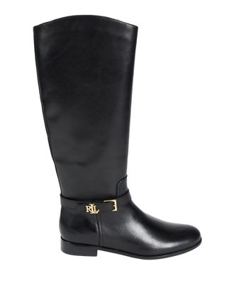 Ralph Lauren Brooke Burnished Leather Riding Boot