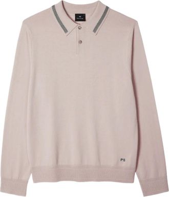 Paul Smith polo &agrave; col ray&eacute; - Tons neutres