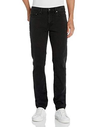 Amazon Essentials Jean Slim - couleurs abandonnées Homme, Noir Délavé, 36W / 34L